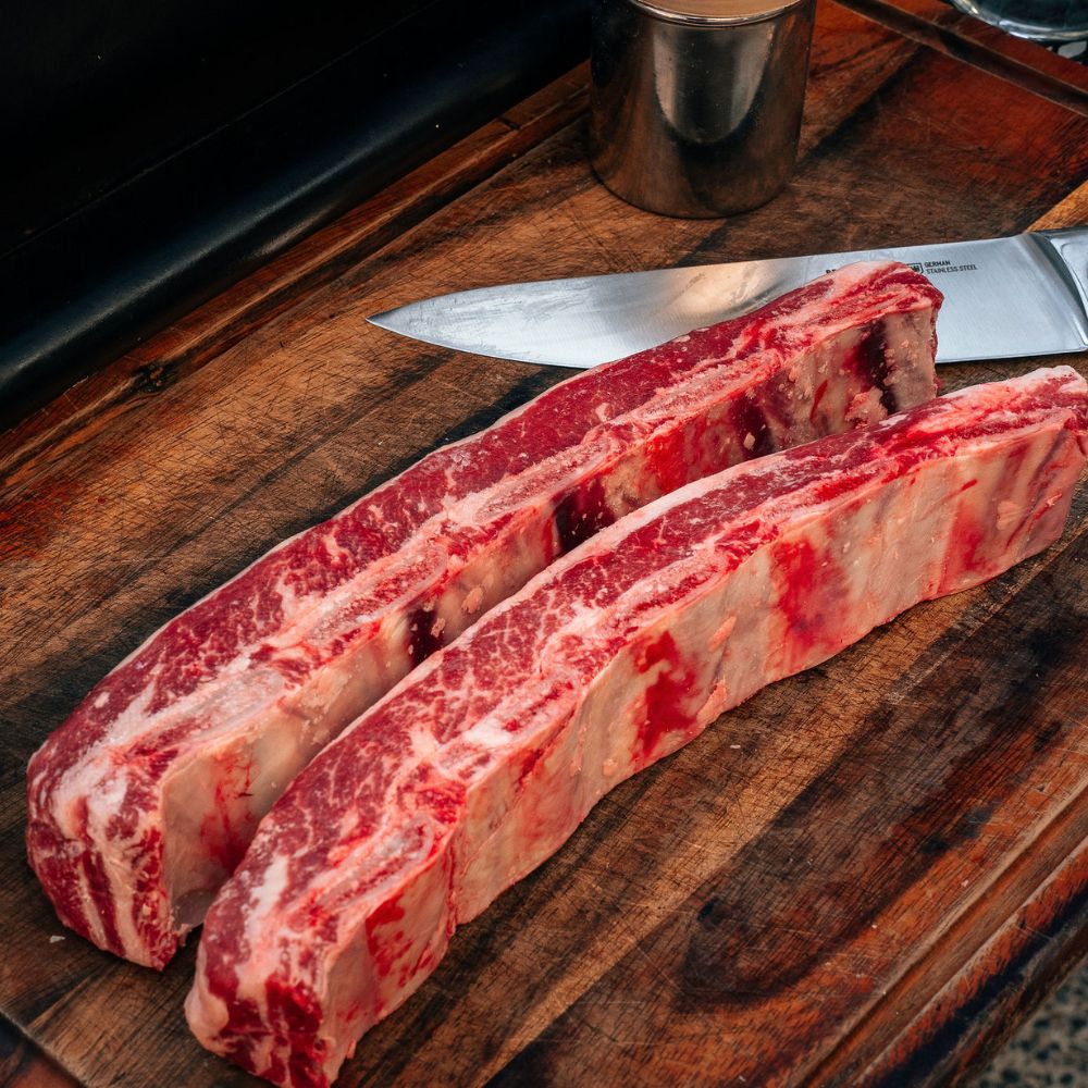 Asado de Tira Trozado Premium | Paquete 1 kg | Corte Criollo – Profesor ...